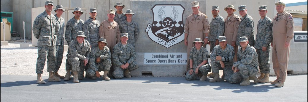 609th Air and Space Operations Center (609 CAOC), 9th Air Force members ...