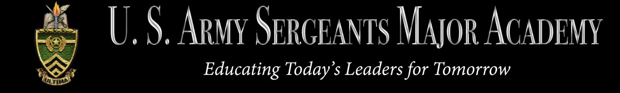 Structured Self Development | U.S. Army Sergeants Major Academy ...
