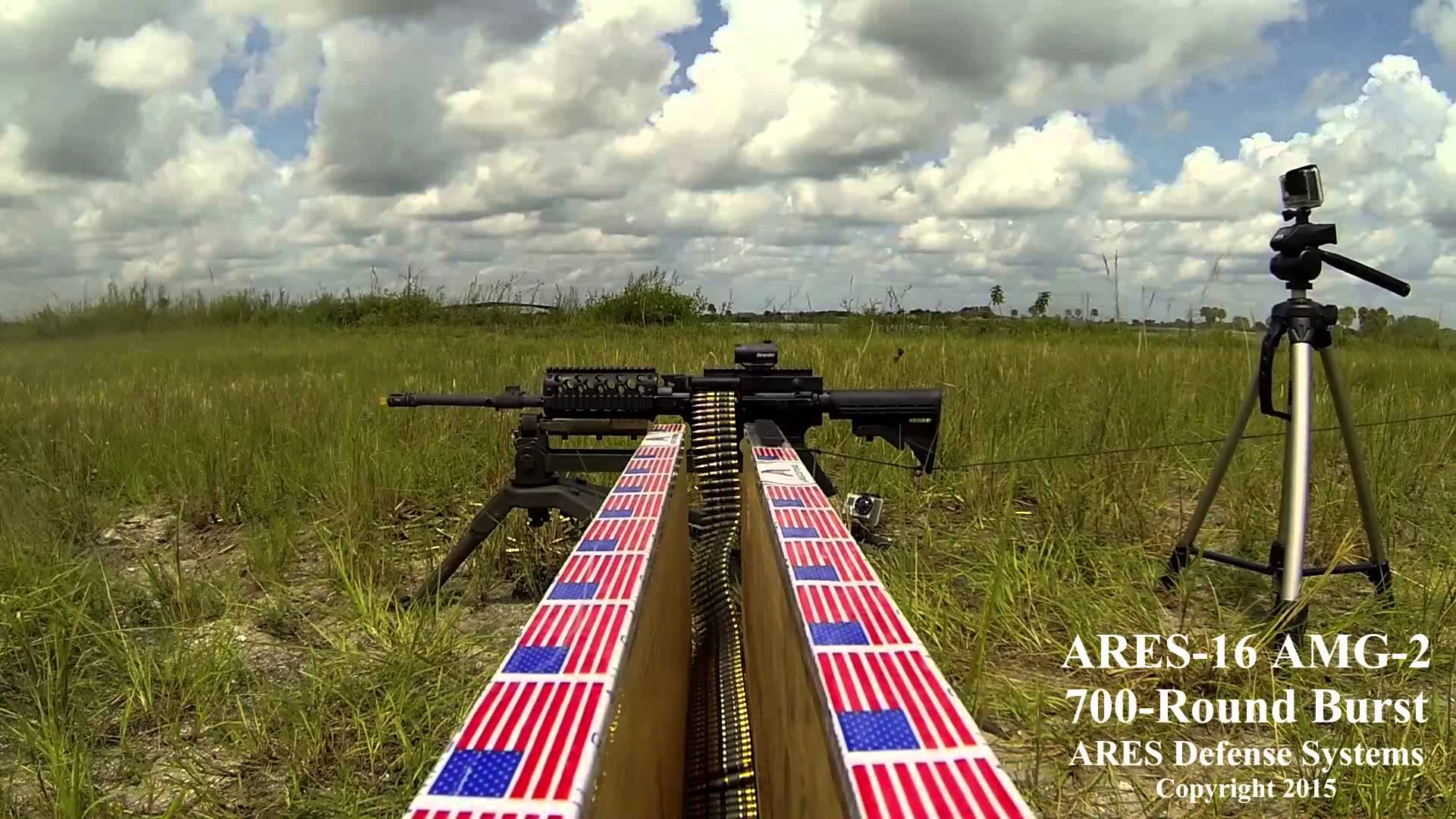 Firepower Demonstration of ARES-16 AMG-2: 700-Round Continuous Burst of ...