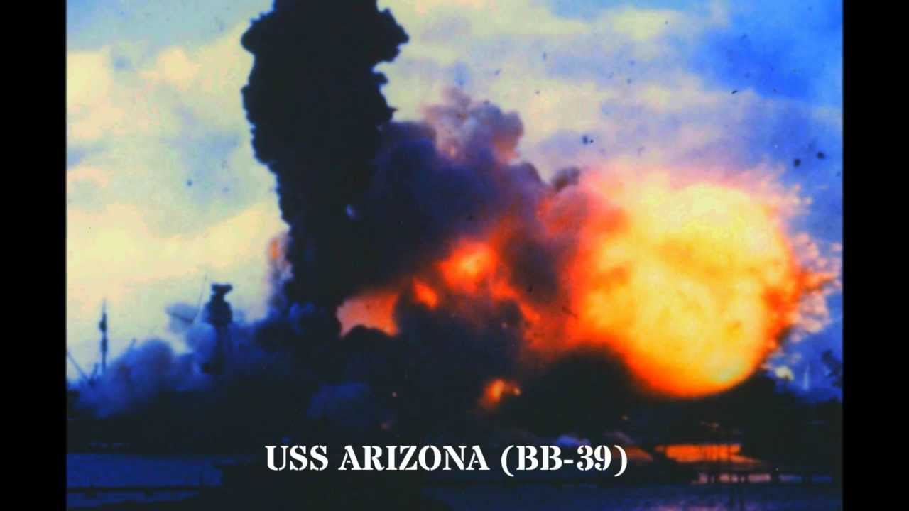 Pearl Harbor - Dec. 7, 1941 - The only color film of the attack ...