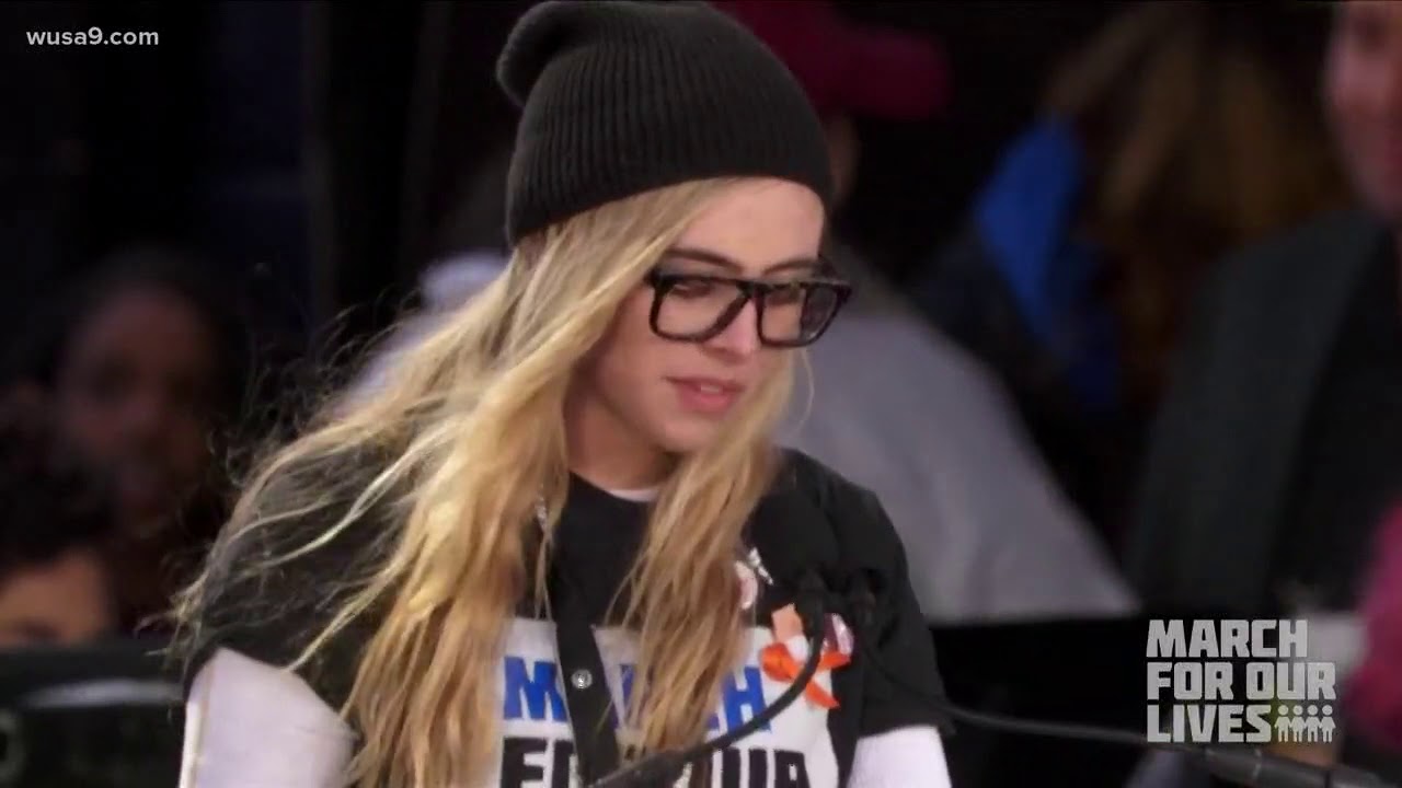 Delaney Tarr from Stoneman Douglas High School speaks at March for our ...