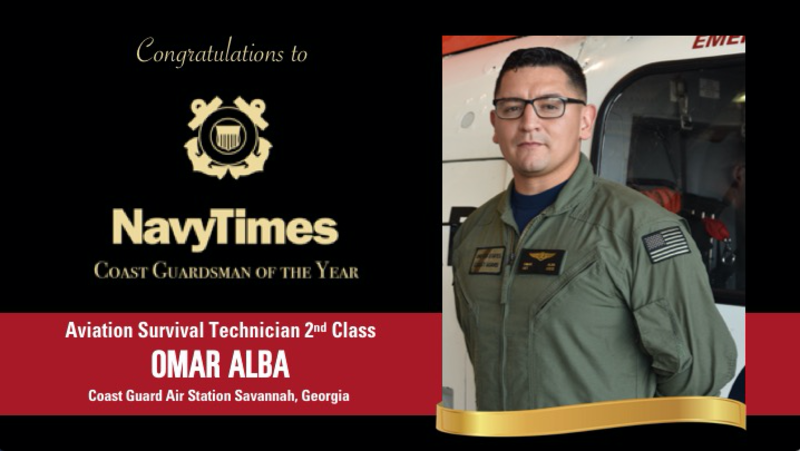 Aviation Survival Technician 2nd Class Omar Alba, the Military Times ...