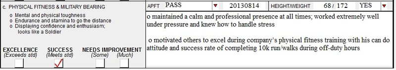 Should an NCO's APFT score be annotated on the NCOER? | RallyPoint