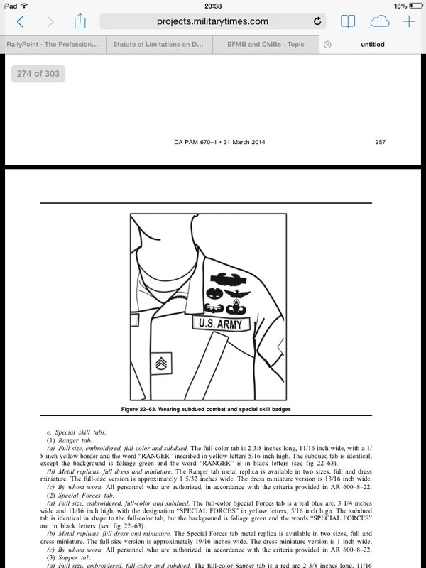 Your opinion on the new DA Pam 670-1 and badges. To me, It's ...