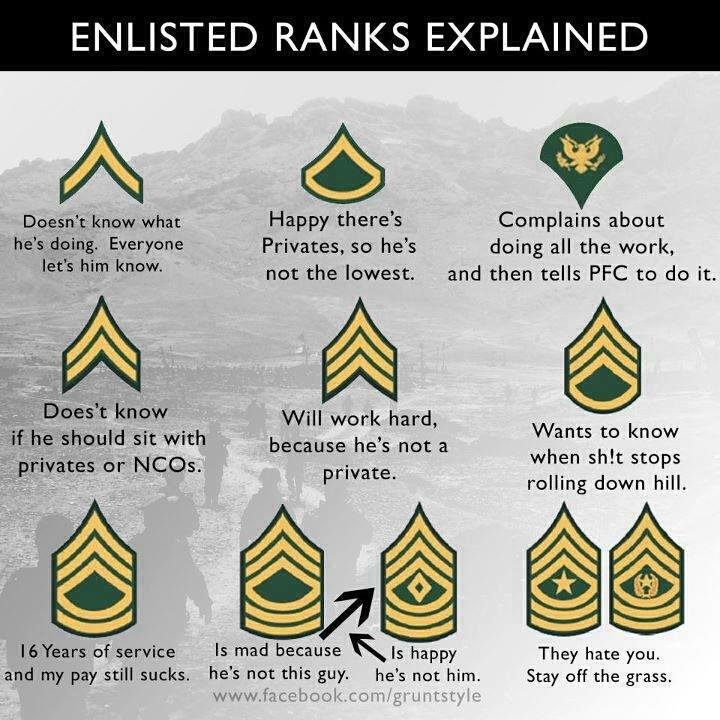 Enlisted Ranks Explained I Don t Know How Long This Has Been Around Enlisted Ranks Explained I Don t Know How Long This Has Been Around