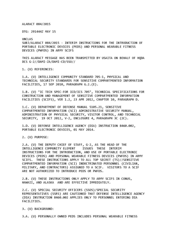 Does ALARACT 084/2015 affect how you wear Smartwatches, Personal ...