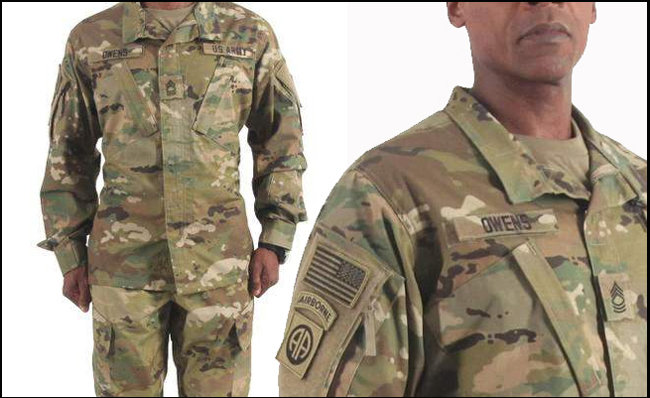 Several approved variations of the Army camo uniform. Seems sloppy and ...