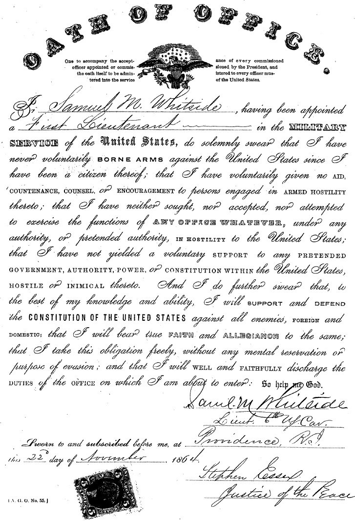 Have you ever seen a Civil War oath of office? | RallyPoint