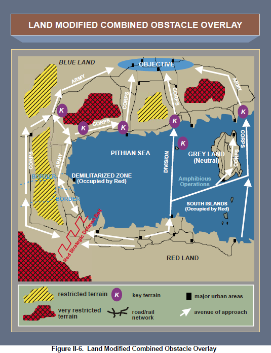 What is the doctrinal symbol for Key or Decisive Terrain, and what ...