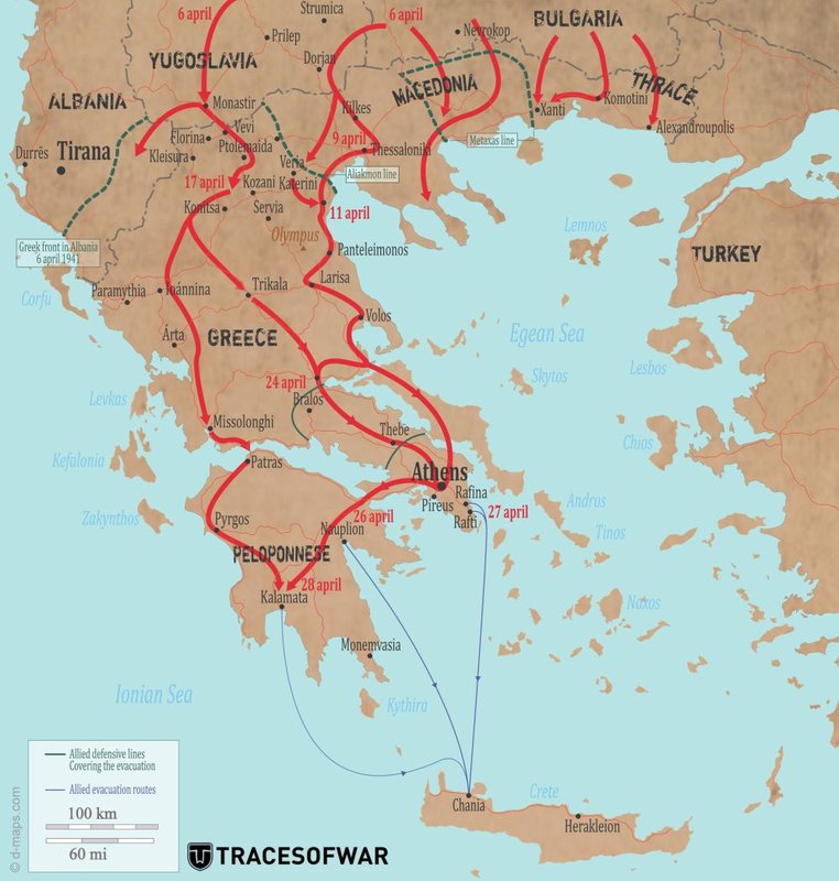 Britain begins its evacuation of Greece in Operation Demon - Apr 24 ...