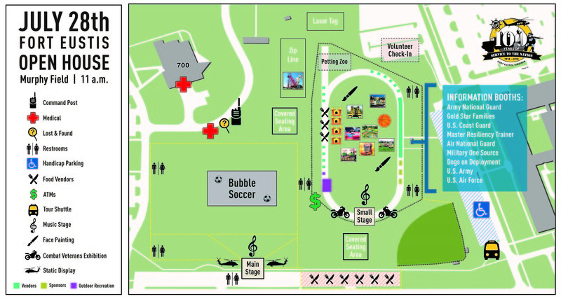 FORT EUSTIS, VA EVENT MAP OF THE DAY (click on pic for zoom-in) I WILL ...